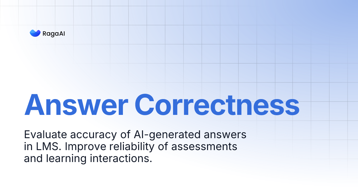 Answer Correctness | RagaAI
