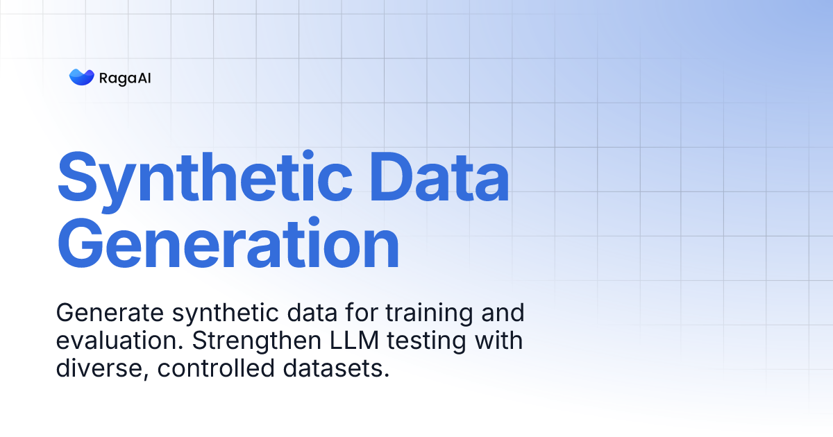 Synthetic Data Generation | RagaAI