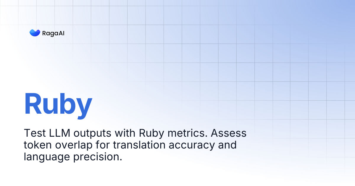 Ruby | RagaAI