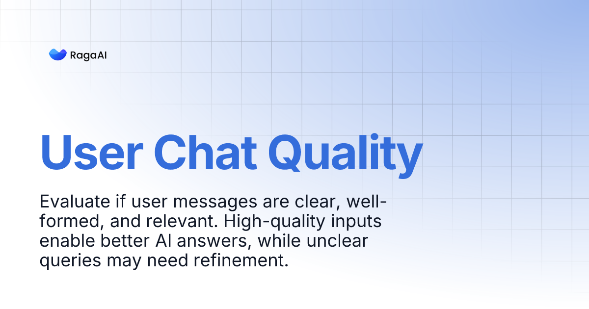 User Chat Quality | RagaAI