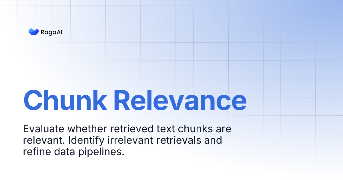 Chunk Relevance | RagaAI