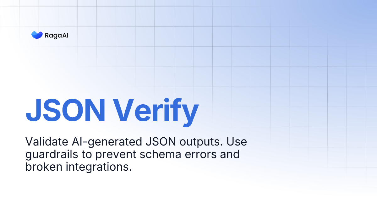 JSON Verify | RagaAI