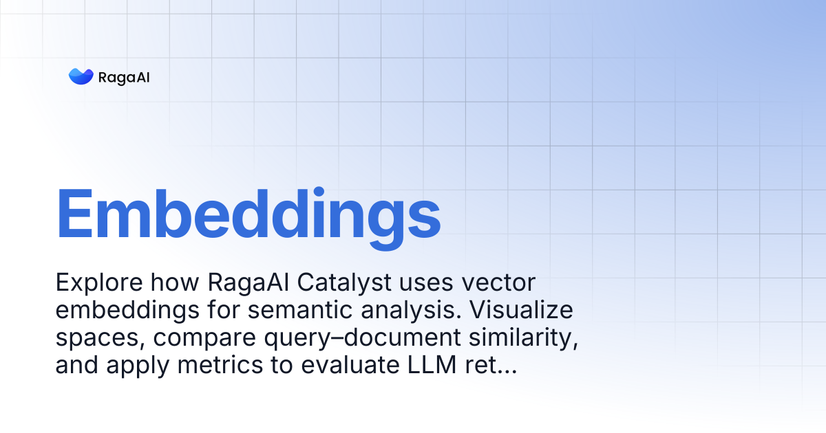 Embeddings | RagaAI